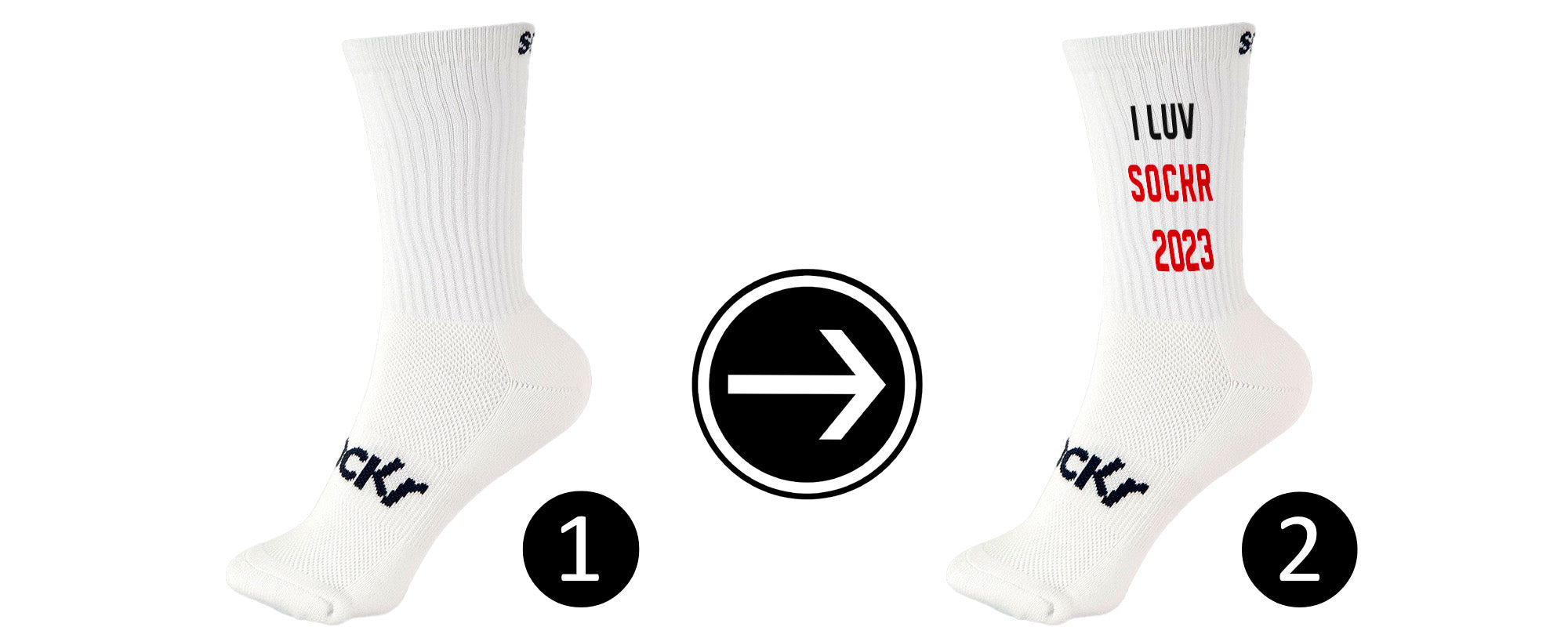 SOCKr PERSONALISIERTE SPORTSOCKEN